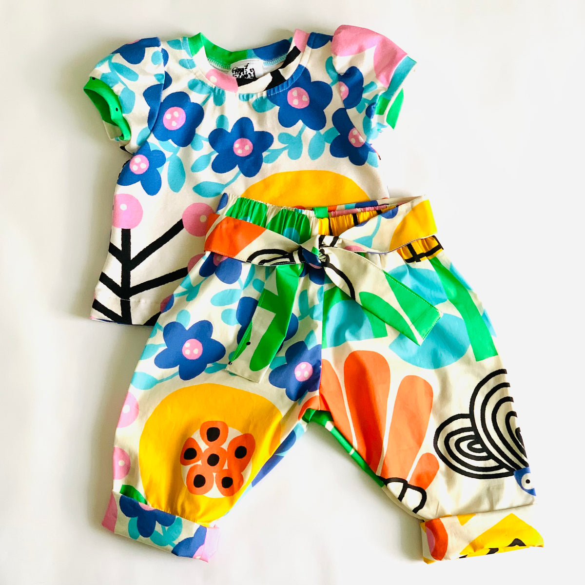 cotton poplin pant – pixel cat